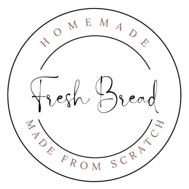 Homemade Bread Label - Fresh Bread - Bread - Loaf Labels - Bread Labels ...