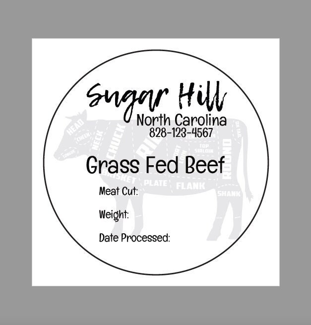 Meat Labels - Meat Processing - Fresh Meat Labels - Beef Label - Custom ...