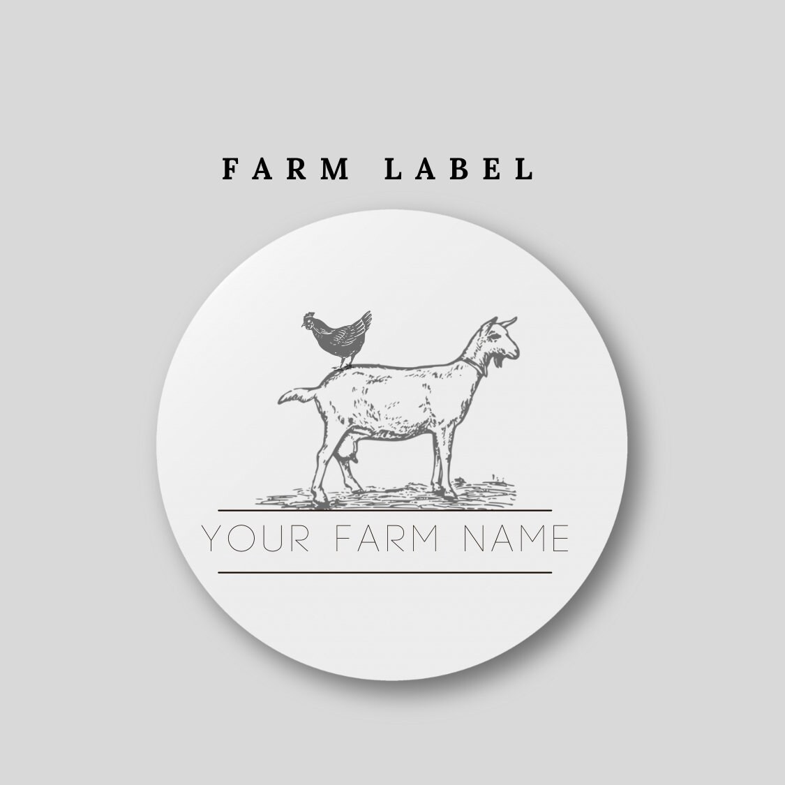 Farm Design - Digital Templates - Farm Product Label - Custom Design ...