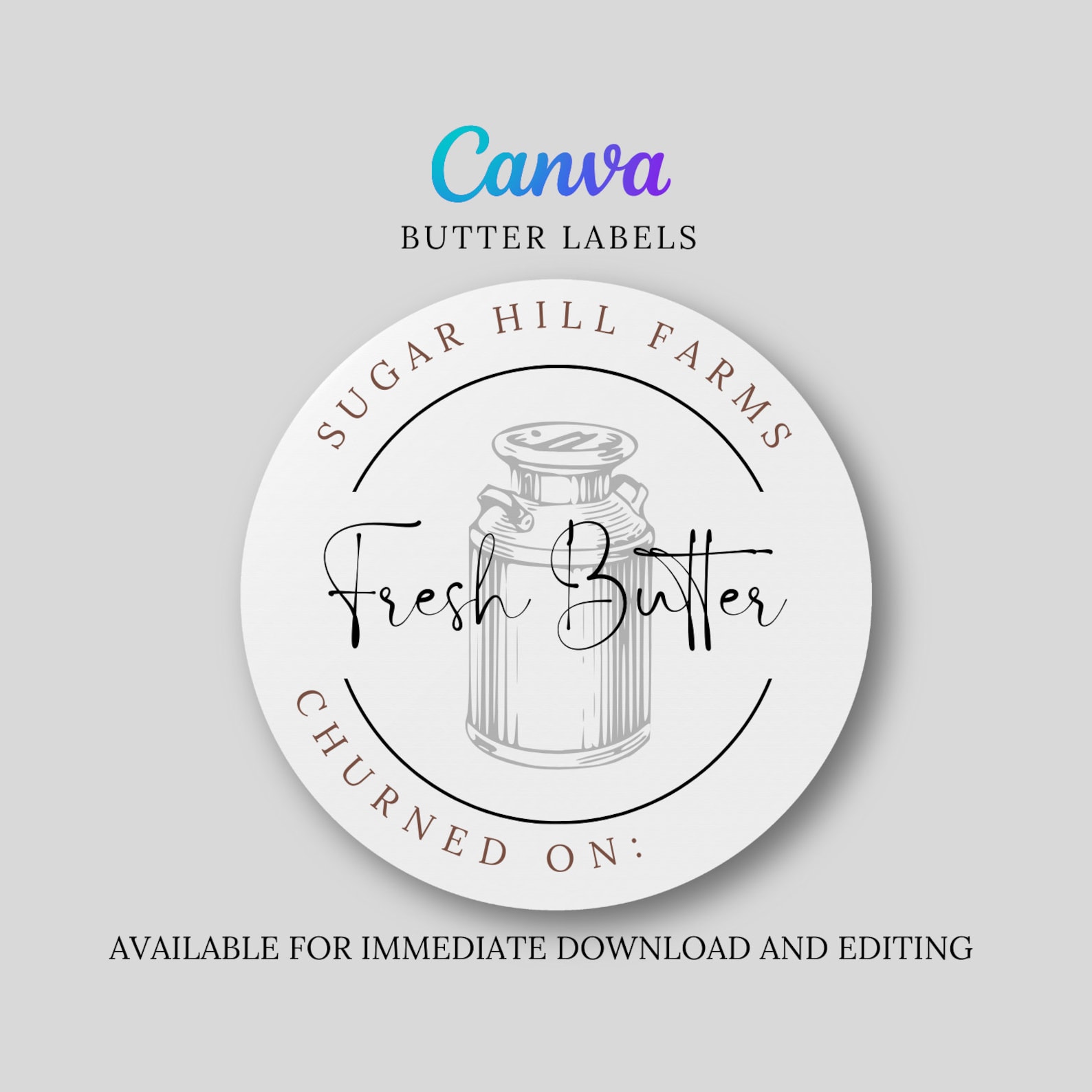 Fresh Butter Labels - Butter Stickers -homemade Butter - Farm Sticker ...