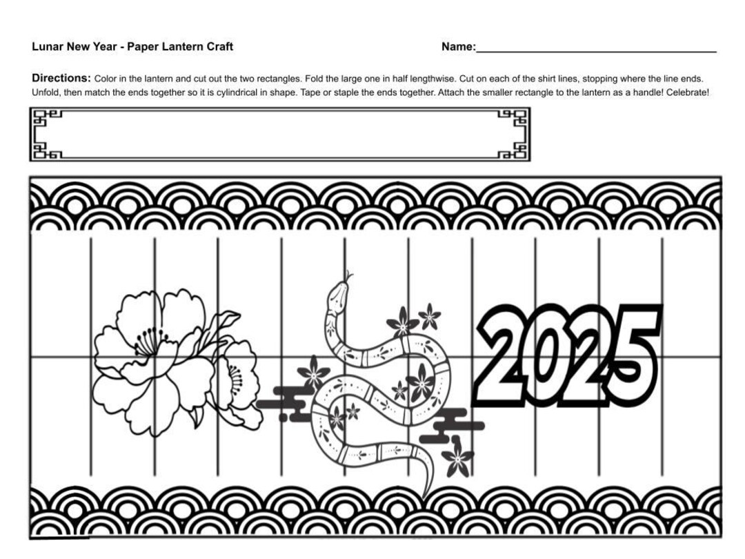 2025 Lunar New Year Paper Lantern Craft Easy to Make - Etsy Australia