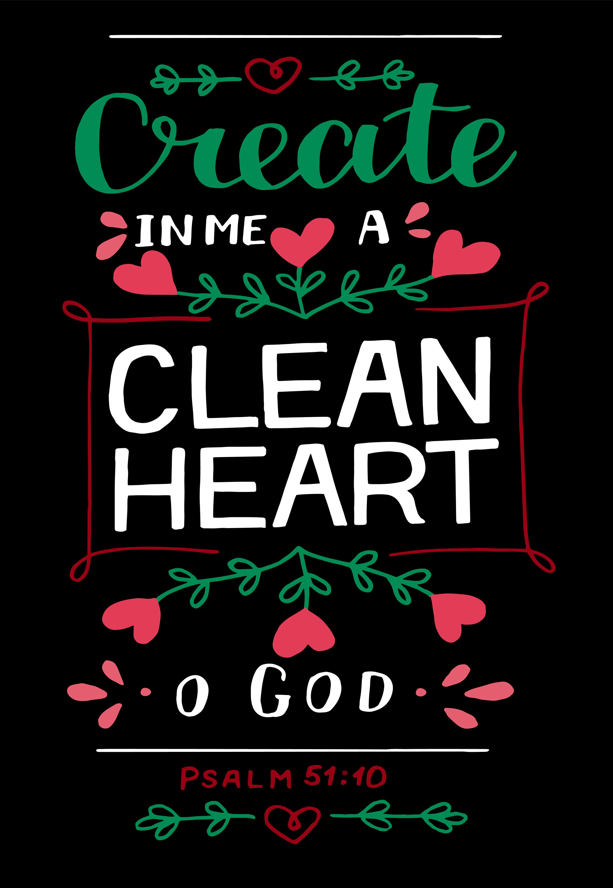 Bible Verse Posters Images - Set of 3 - Bold Colors on Black Background ...