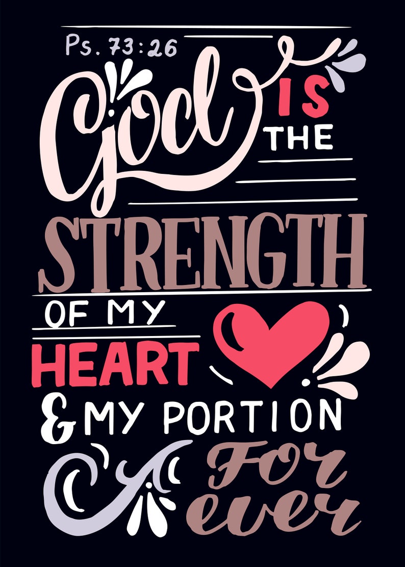 Bible Verse Posters Images - Set of 3 - Bold Colors on Black Background ...