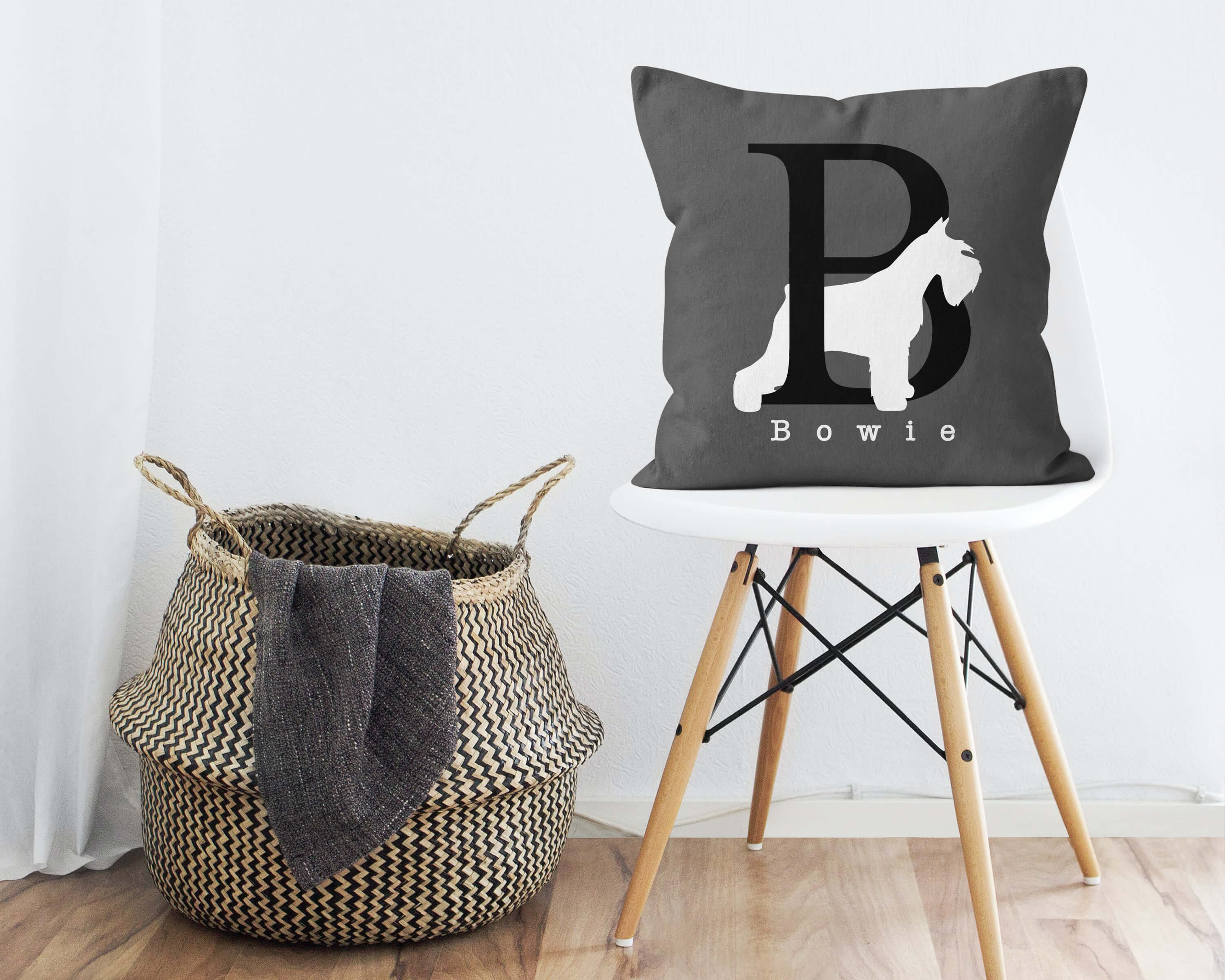 Personalized Schnauzer Pillow / Schnauzer Lover Gift / Schnauzer Mom ...