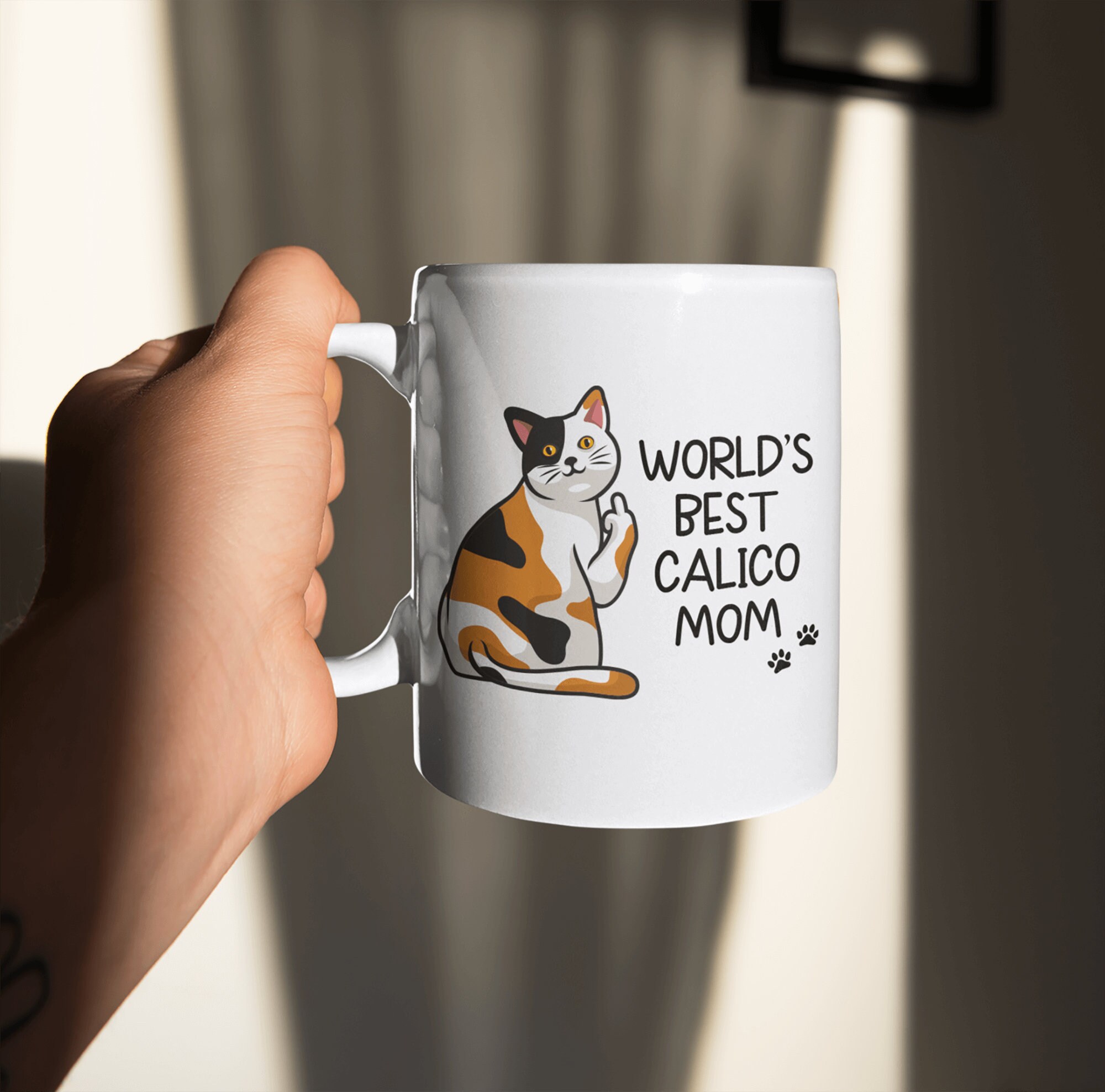 World's Best Calico Mom Coffee Mug / Calico Mom Gift / - Etsy