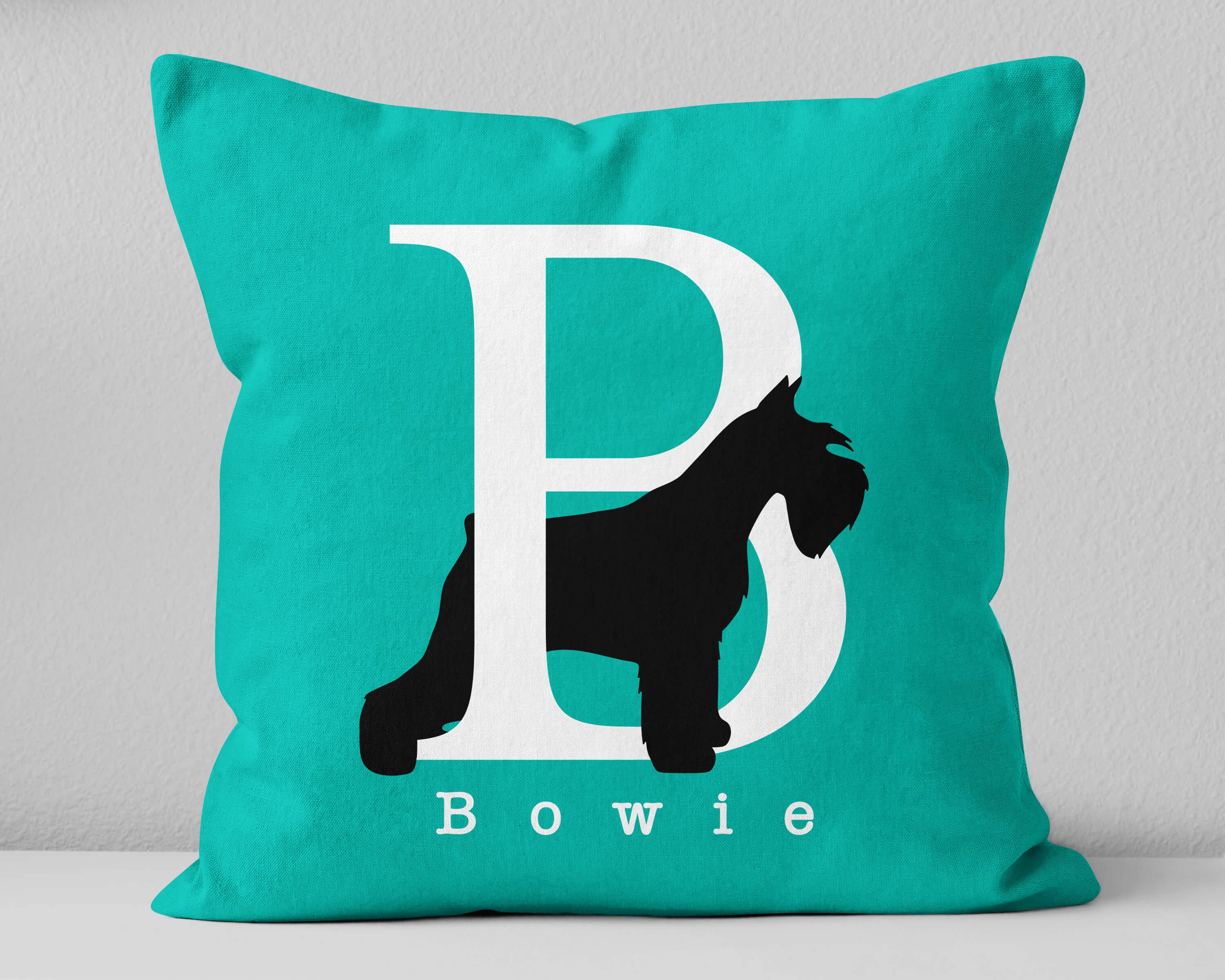 Personalized Schnauzer Pillow / Schnauzer Lover Gift / Schnauzer Mom ...