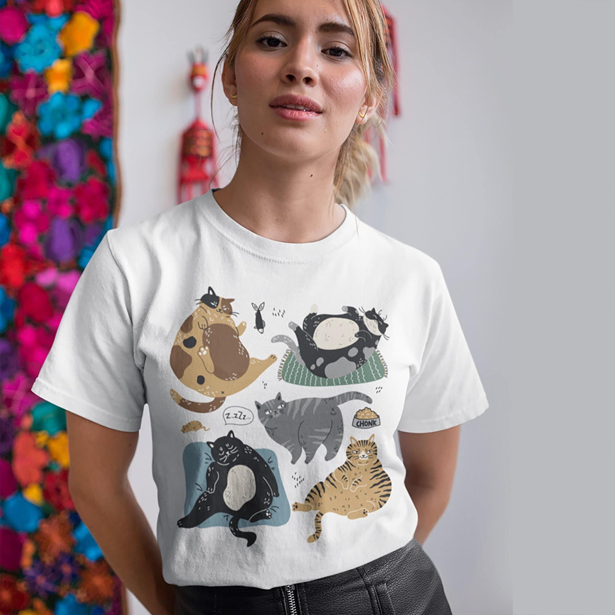 Chonk Cat Tshirt / Chonk Tee / Funny Cat Shirt / Cat Mom Gift / Cat Dad ...
