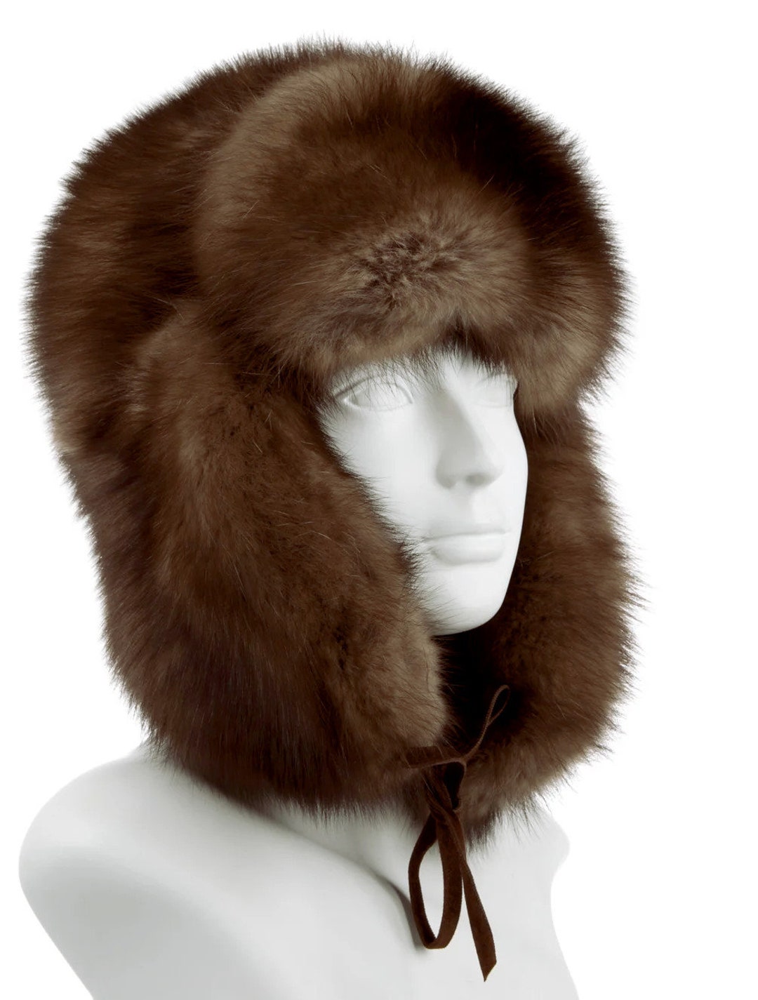 Mens / Unisex Fully Fur Covered Real Russian Sable Trooper Hat ...
