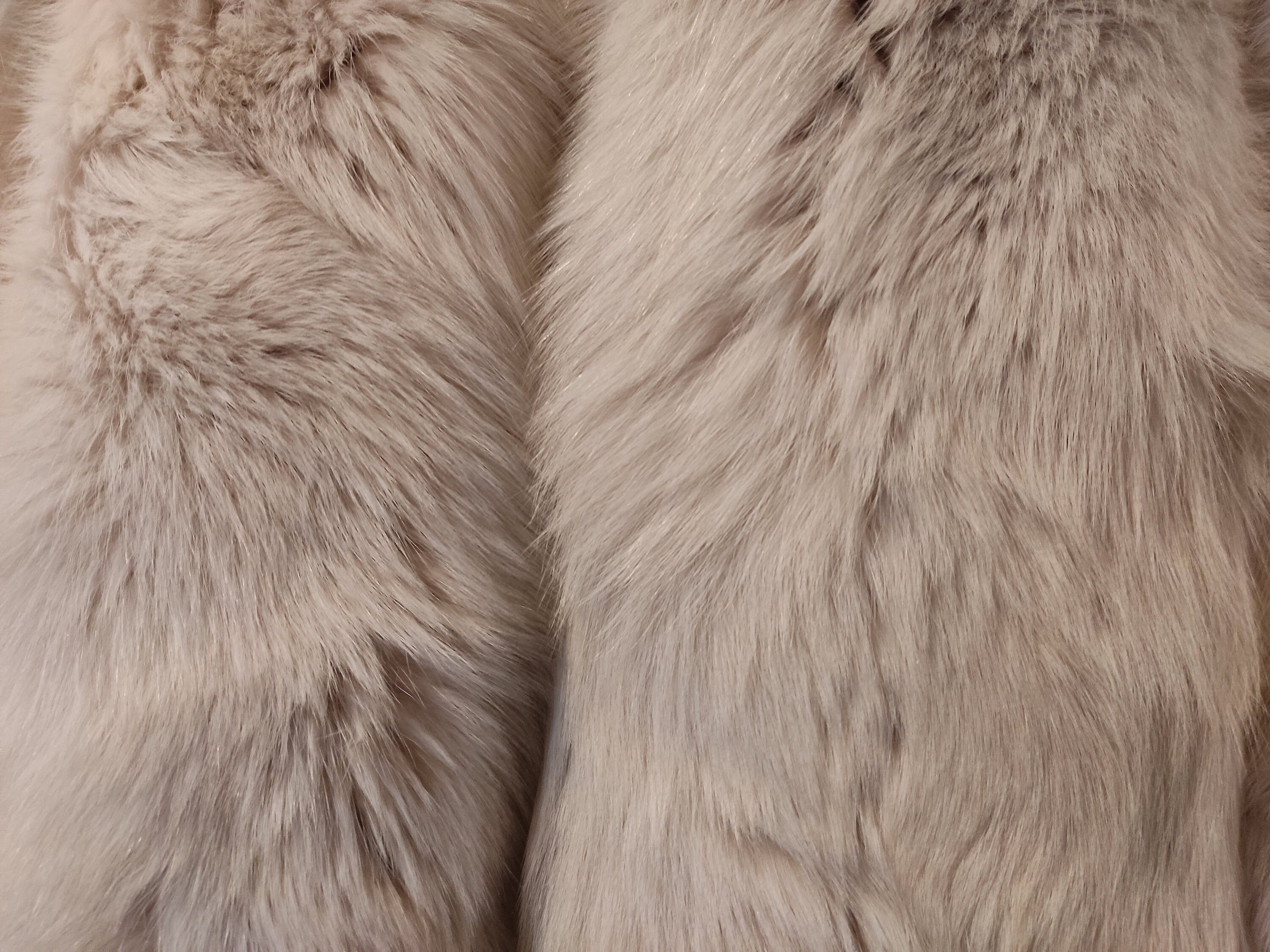 Huge White / Shadow / Arctic Fox Real Full Pelt Fur Coat / - Etsy
