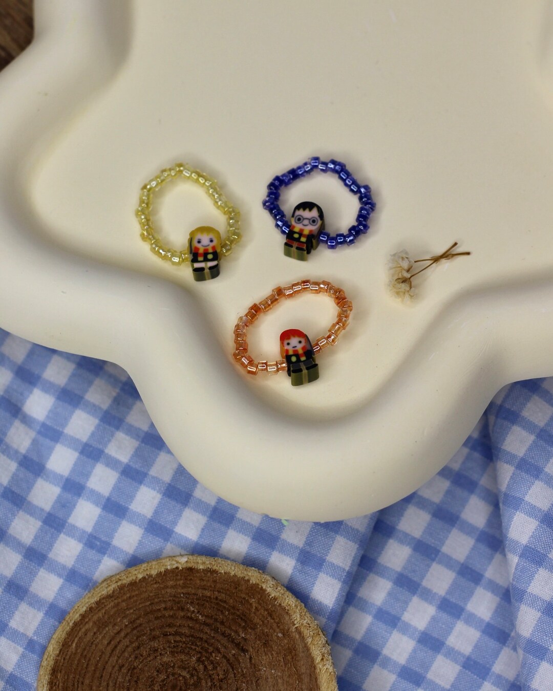 Harry Potter Beaded Ring Potterhead Gift Ron Harry - Etsy