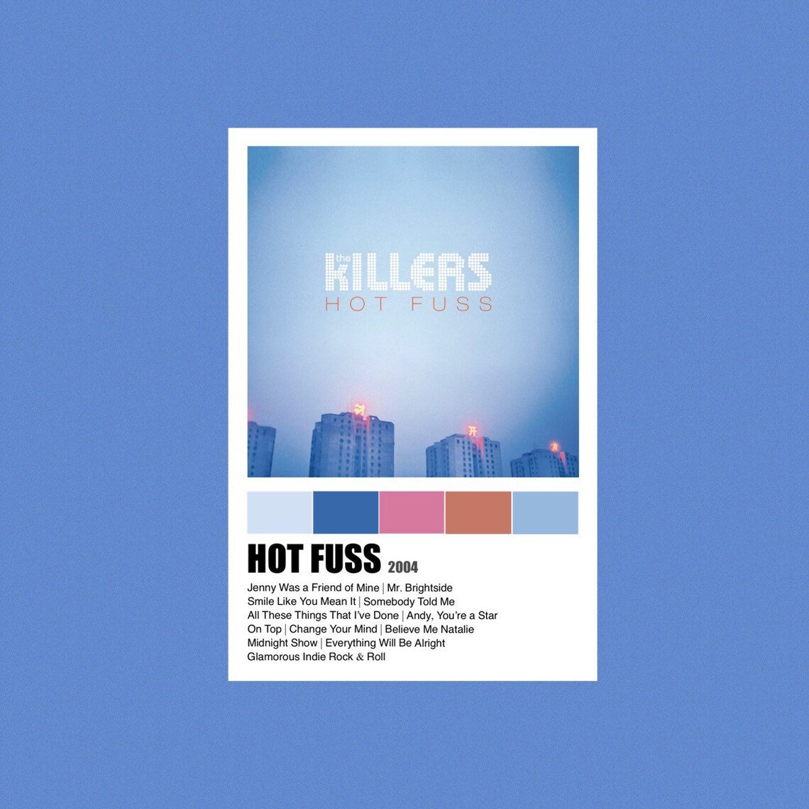 Hot Fuss the Killers Album Print - Etsy