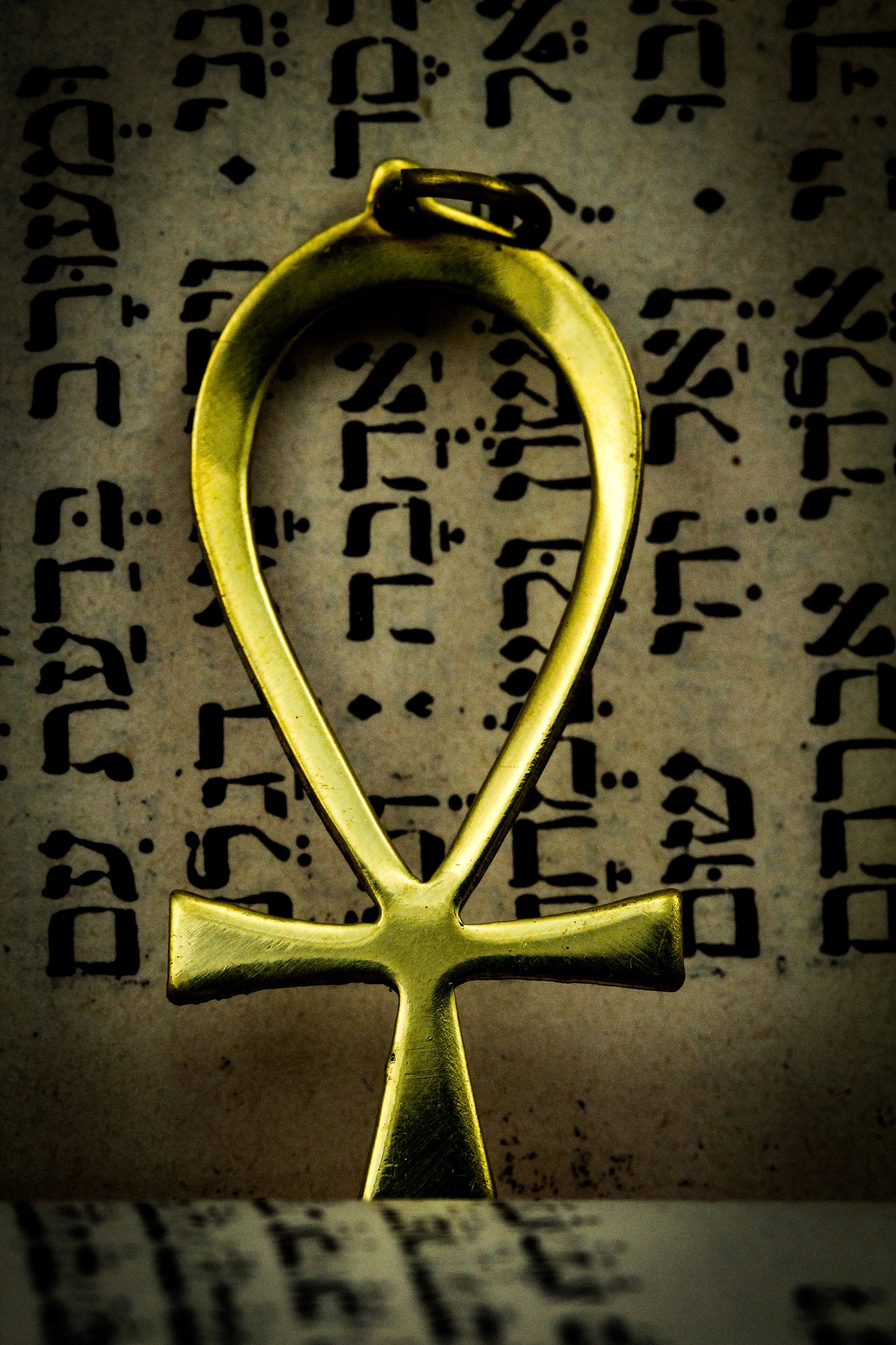 Golden Ankh Ancient Egyptian talisman | Etsy