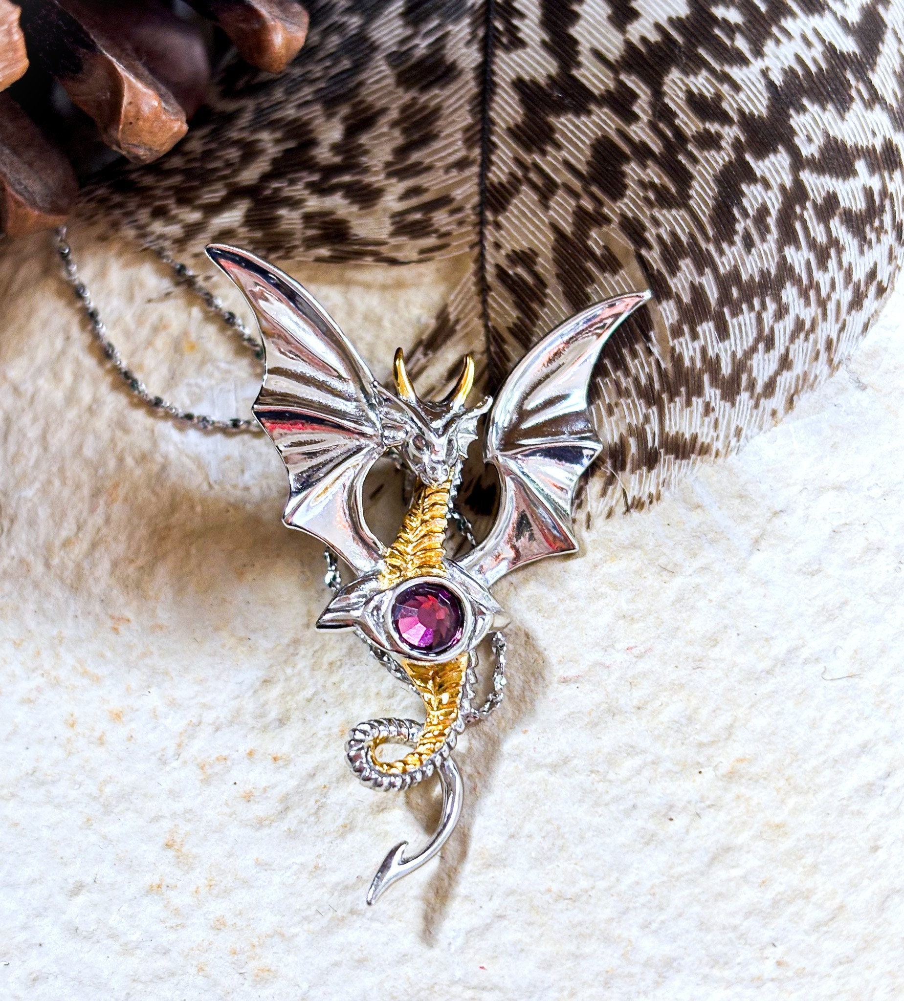 Celestial Dragon - Anne Stokes Fantasy Pendant - Sterling Silver - Etsy