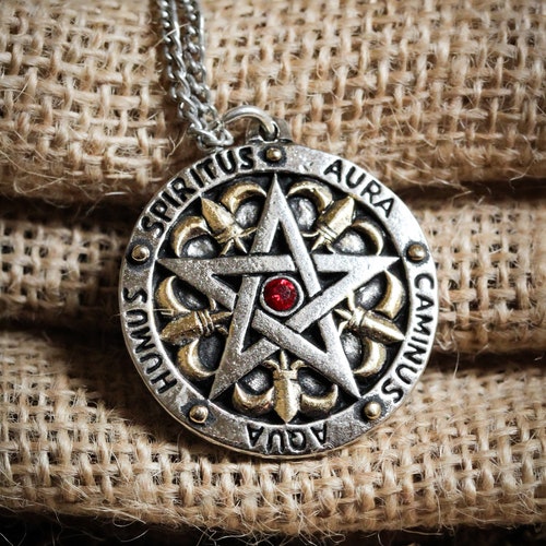 Sir Gawain's Glyph Five Elements Pentacle Pentagram - Etsy