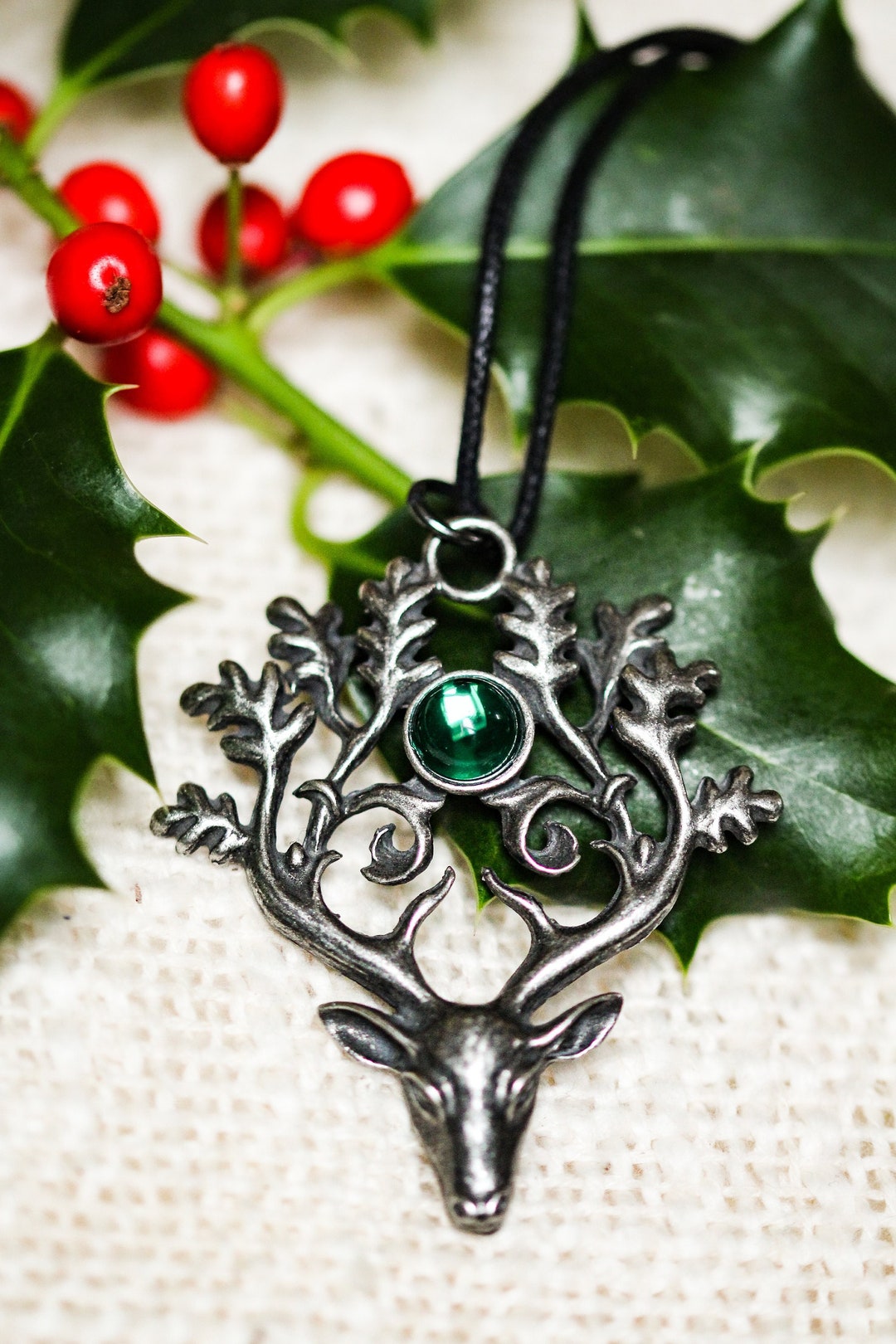 The Stag Lord, Pagan Horned God Pendant - Etsy