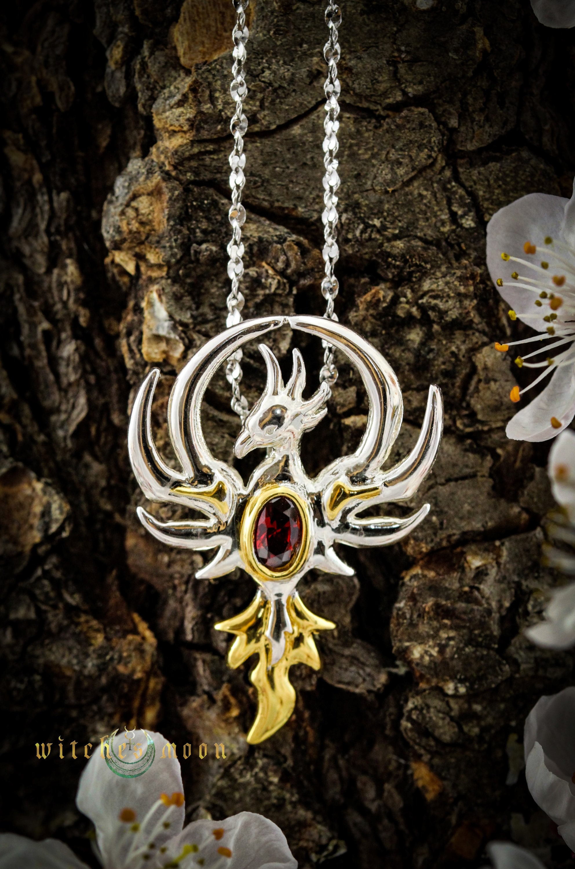 Phoenix Rising Sterling Silver Pendant by Anne Stokes - Etsy UK