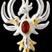 Phoenix Rising Sterling Silver Pendant by Anne Stokes - Etsy UK
