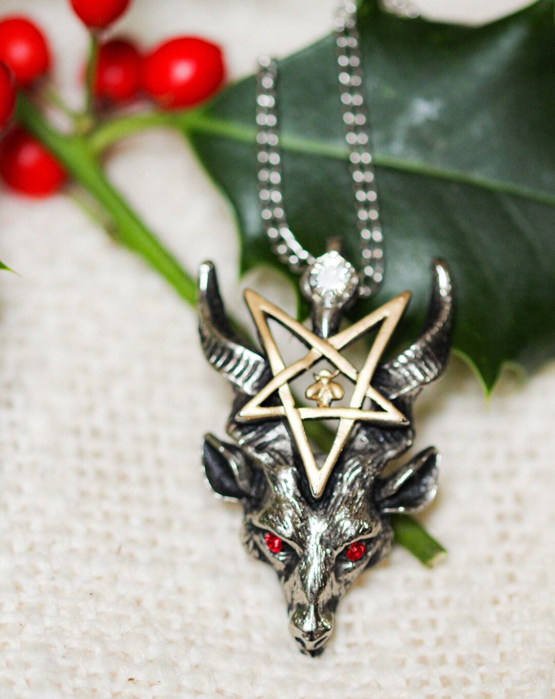 Baphometh Head, Gothic Occult Talisman - Etsy