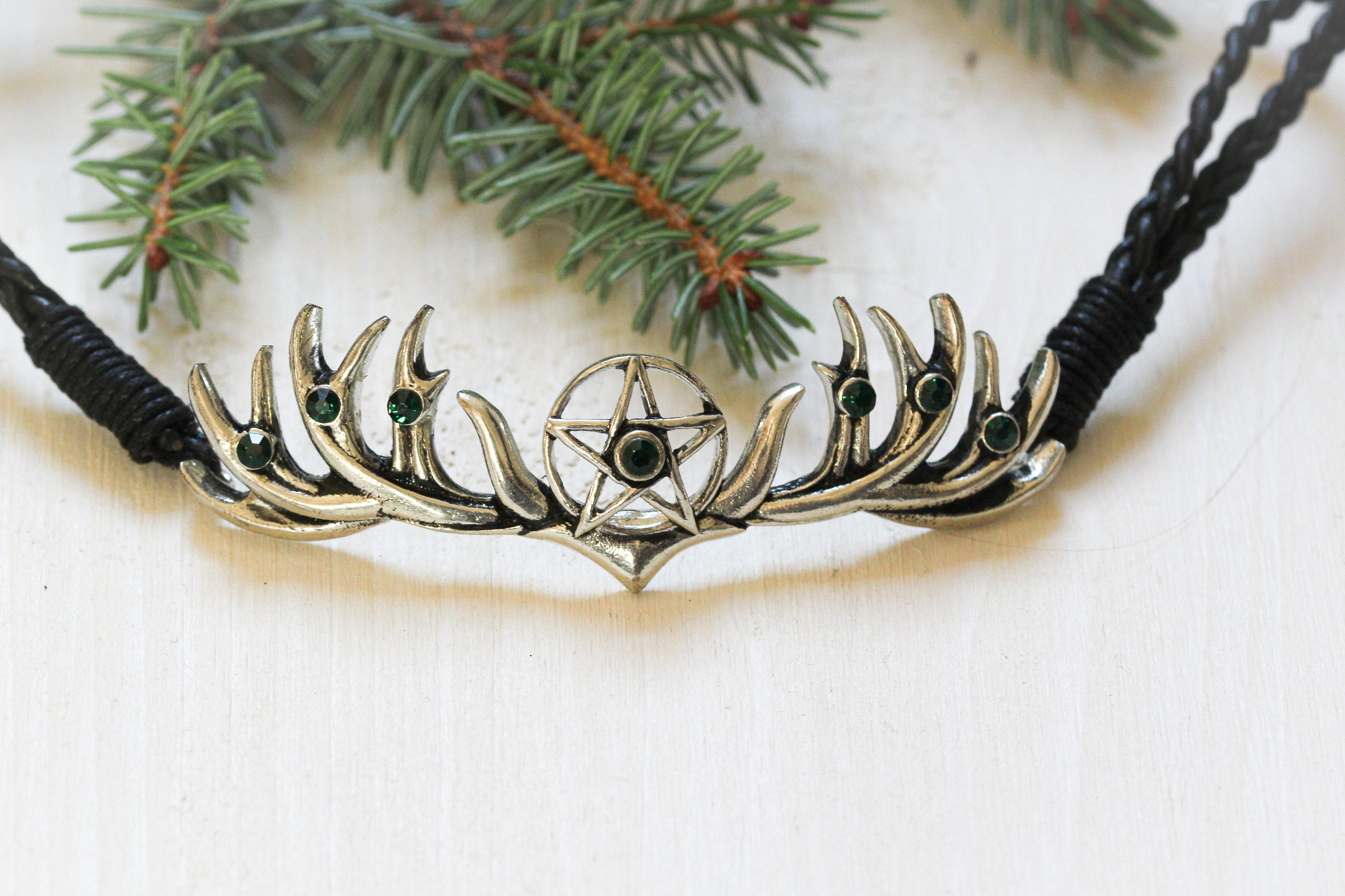 Spirit of the Forest Pagan tiara Wiccan headwear | Etsy