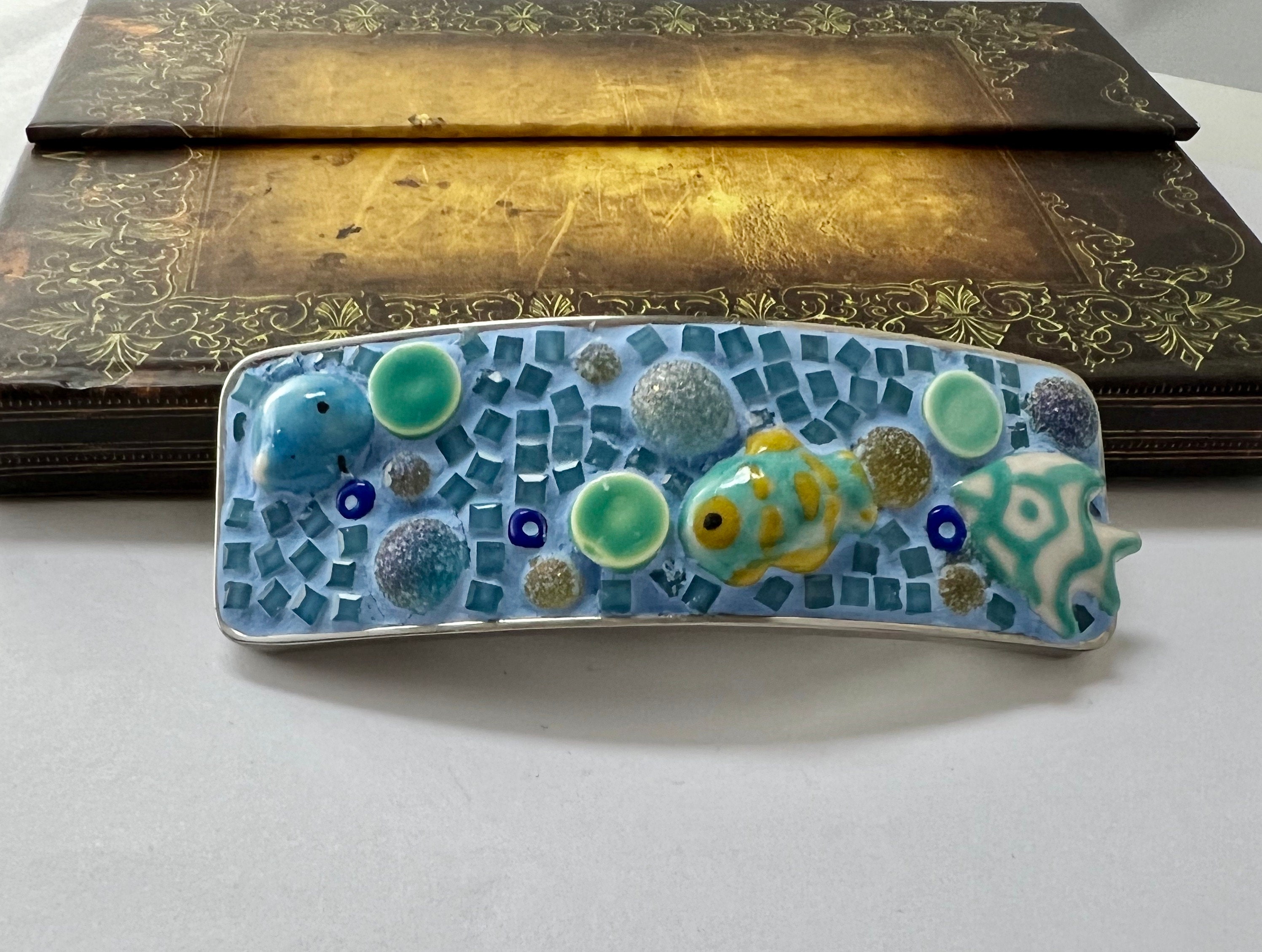 Hair Clip French Barrette With Fish Seaside Scene Great - Etsy