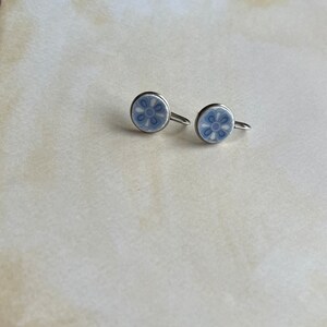 Upcycled Drop Earrings From Vintage Coniston Royal Doulton, Baby Blue ...