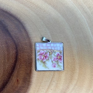 Limoges France Mosaic Pendant Made With Old, Over 70 Years Old China ...