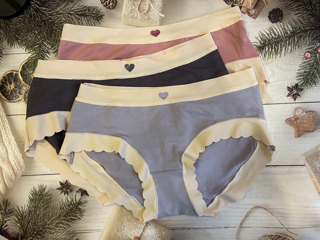 Cute Valentine Lovely Heart Shape Women Panties, Undies, Underwear ...