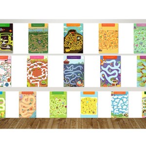 Printable Mazes 24 Pages Mazes With Pictures Printable Games Kids Games ...