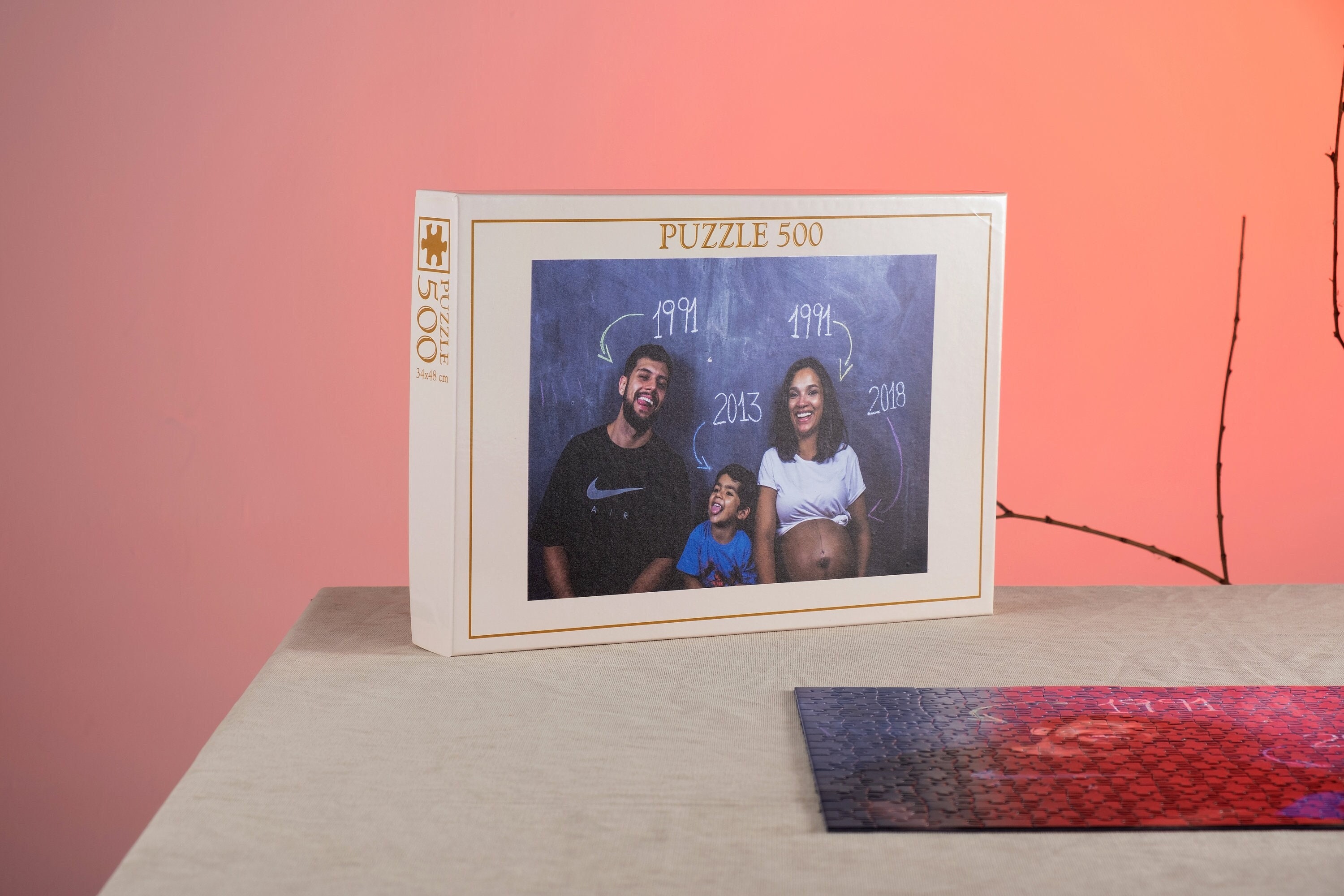 1000, 500 Pieces Photo Collage Custom Puzzle, Create Your Own Photo ...