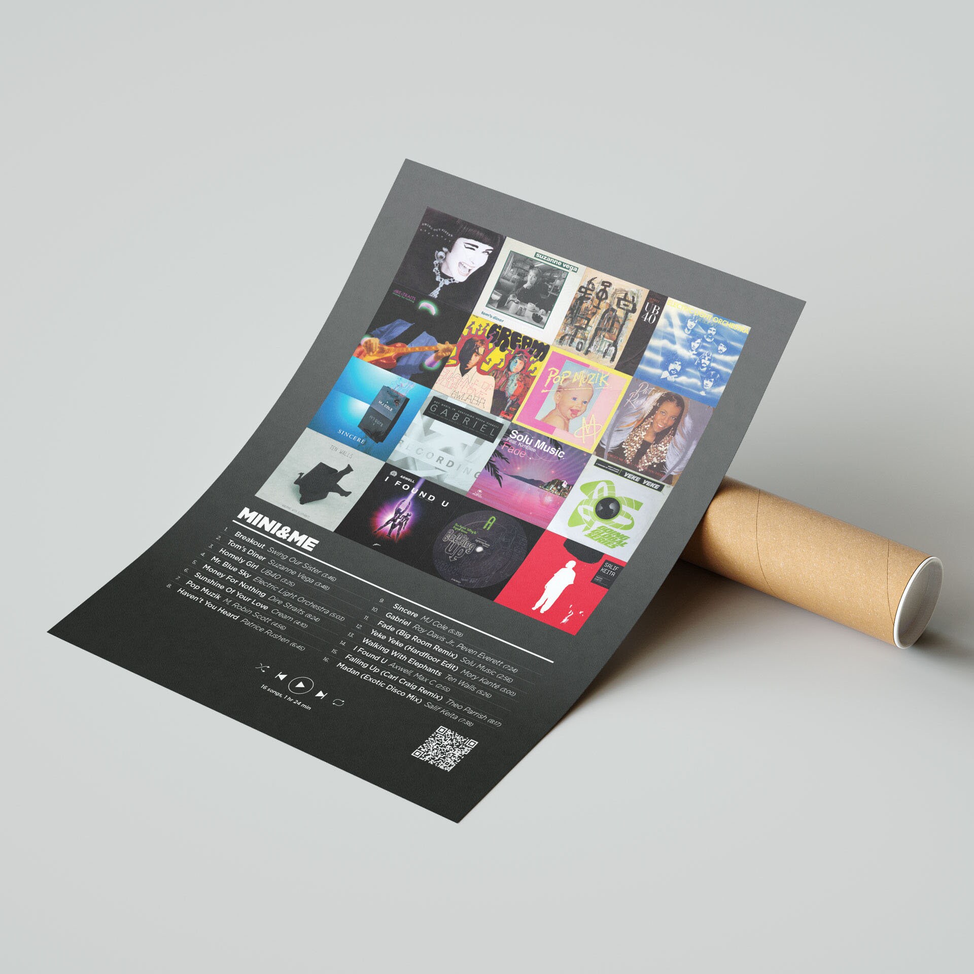 Personalised Playlist Poster Print Custom Music Playlist Gift Made to ...