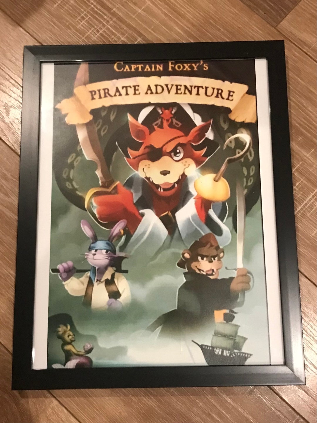 Poster incorniciato di Captain Foxys Pirate Adventure Five Nights At ...