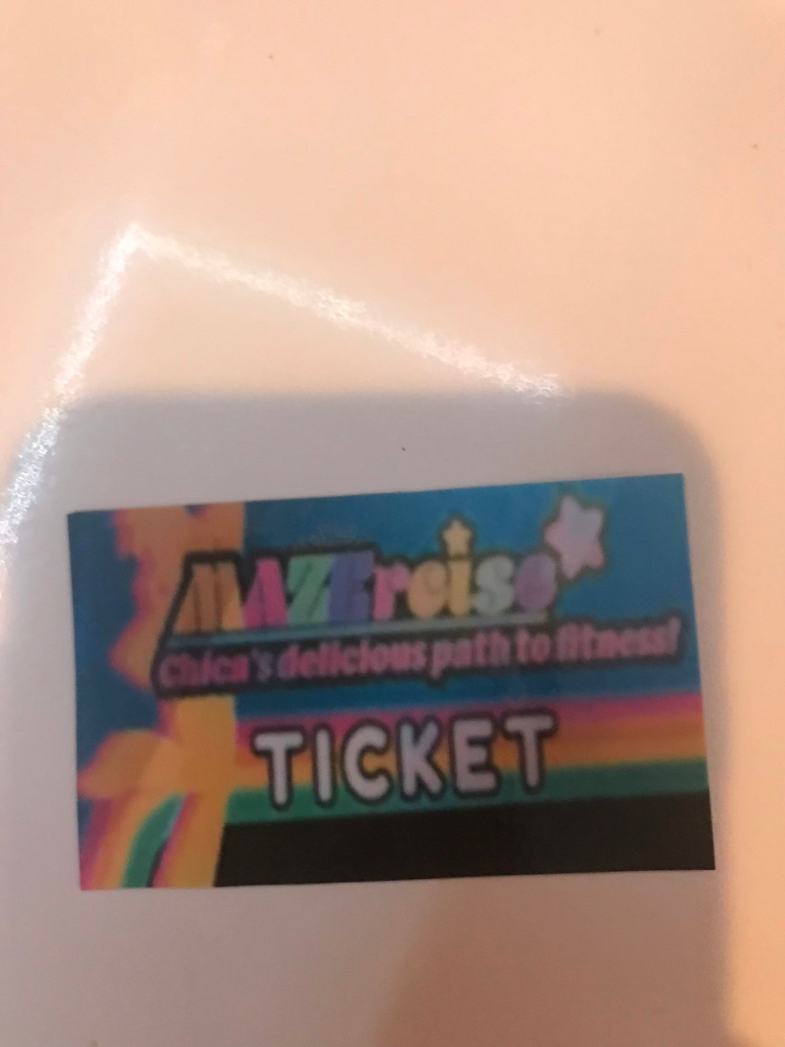 Mazercise Ticket fnaf Security Breach - Etsy