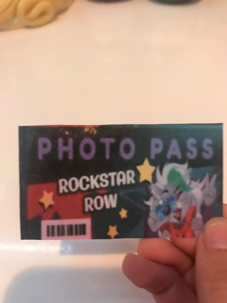 Rockstar Row Photo Pass (fnaf Security Breach) - Etsy