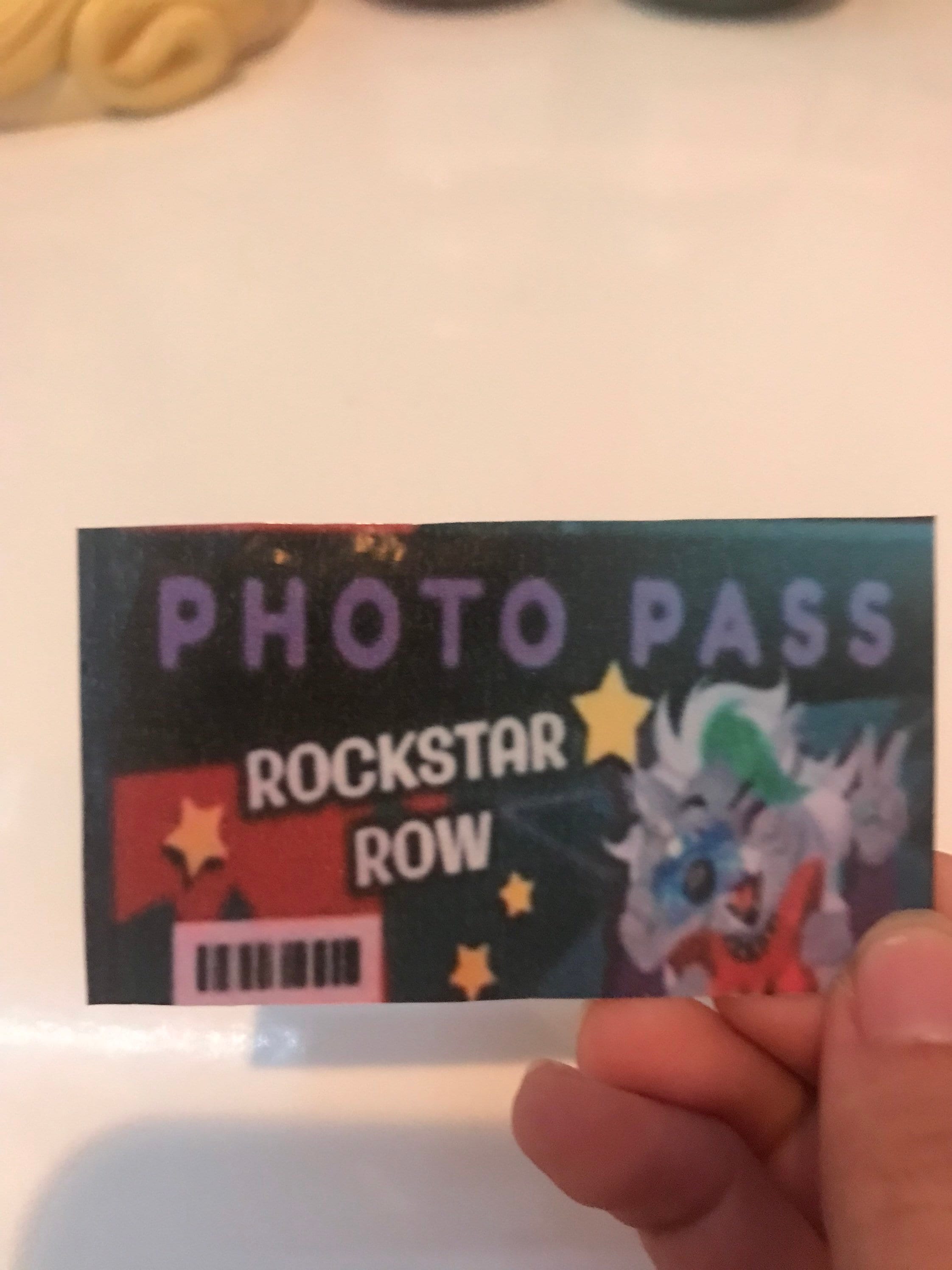 Rockstar Row Photo Pass (fnaf Security Breach) - Etsy