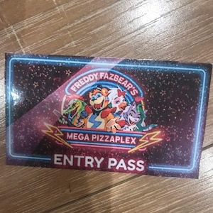 Mega Pizzaplex Entry Pass (fnaf Security Breach) - Etsy