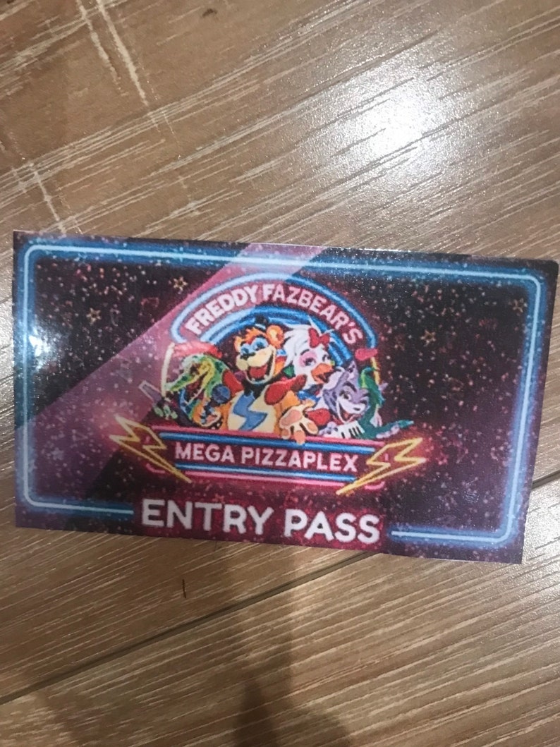 Mega Pizzaplex Entry Pass (fnaf Security Breach) - Etsy