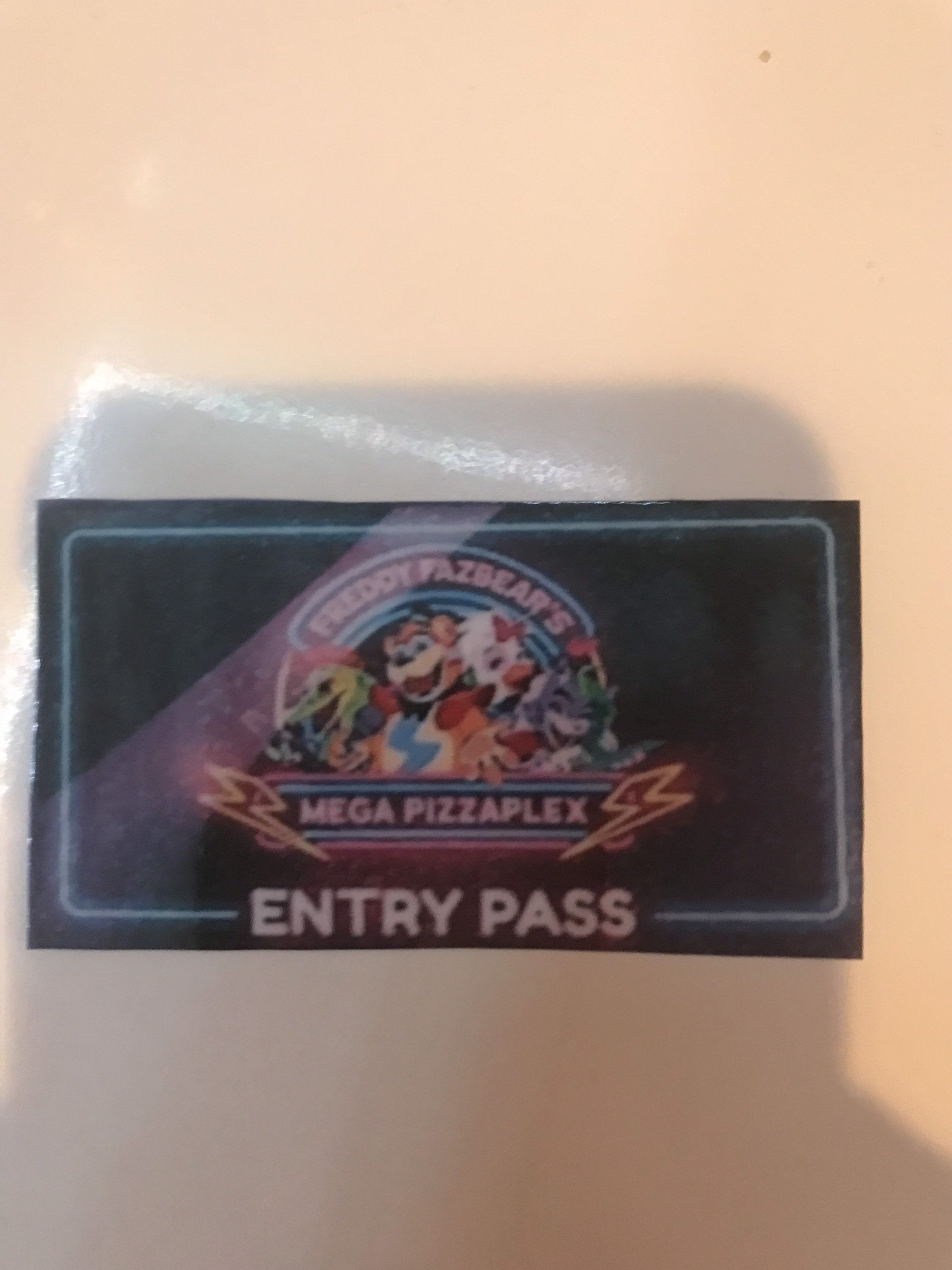 Mega Pizzaplex Entry Pass fnaf Security Breach | Etsy UK