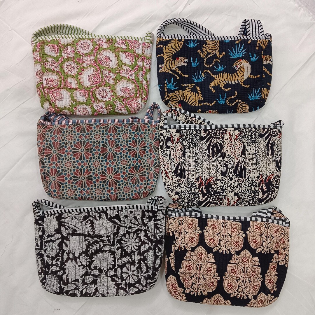 Multiple Color Sling Bag, Women Bag, Boho Sling Bag, Handmade Prints ...