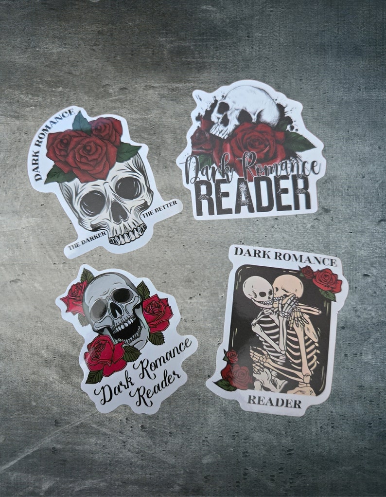 Red Dark Romance Sticker Pack - Etsy