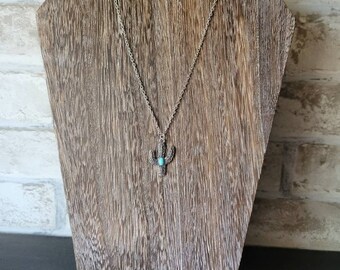 Cactus Turquoise Necklace - Etsy