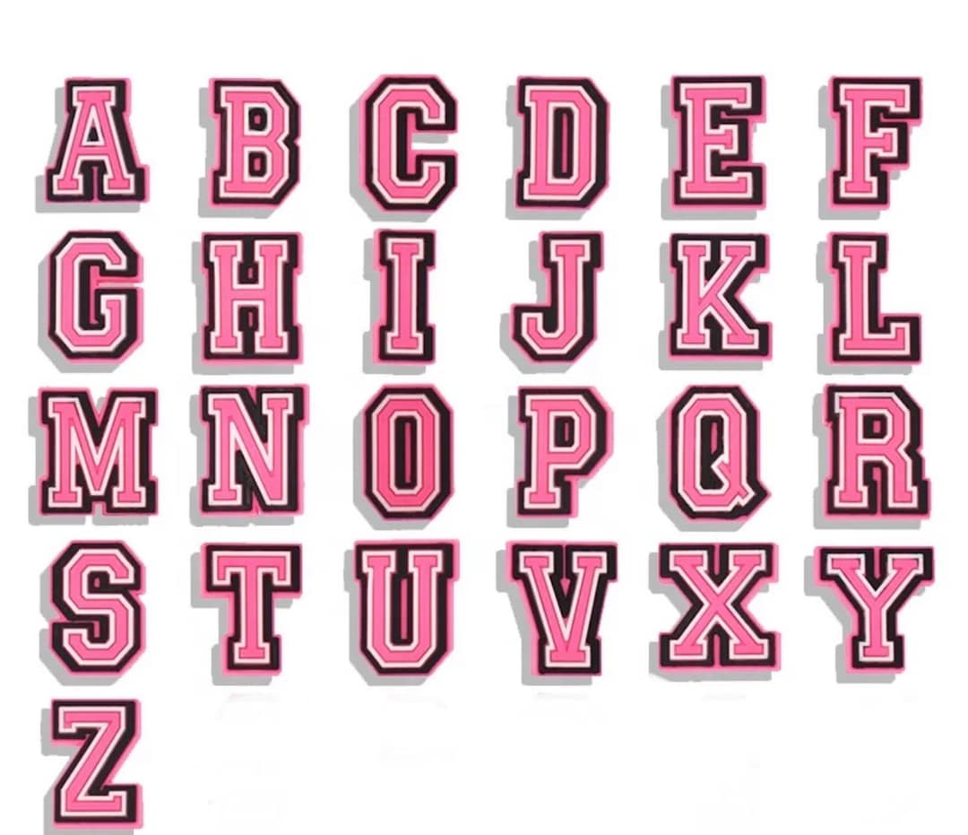 Pink Alphabet, Letters A-Z - Etsy