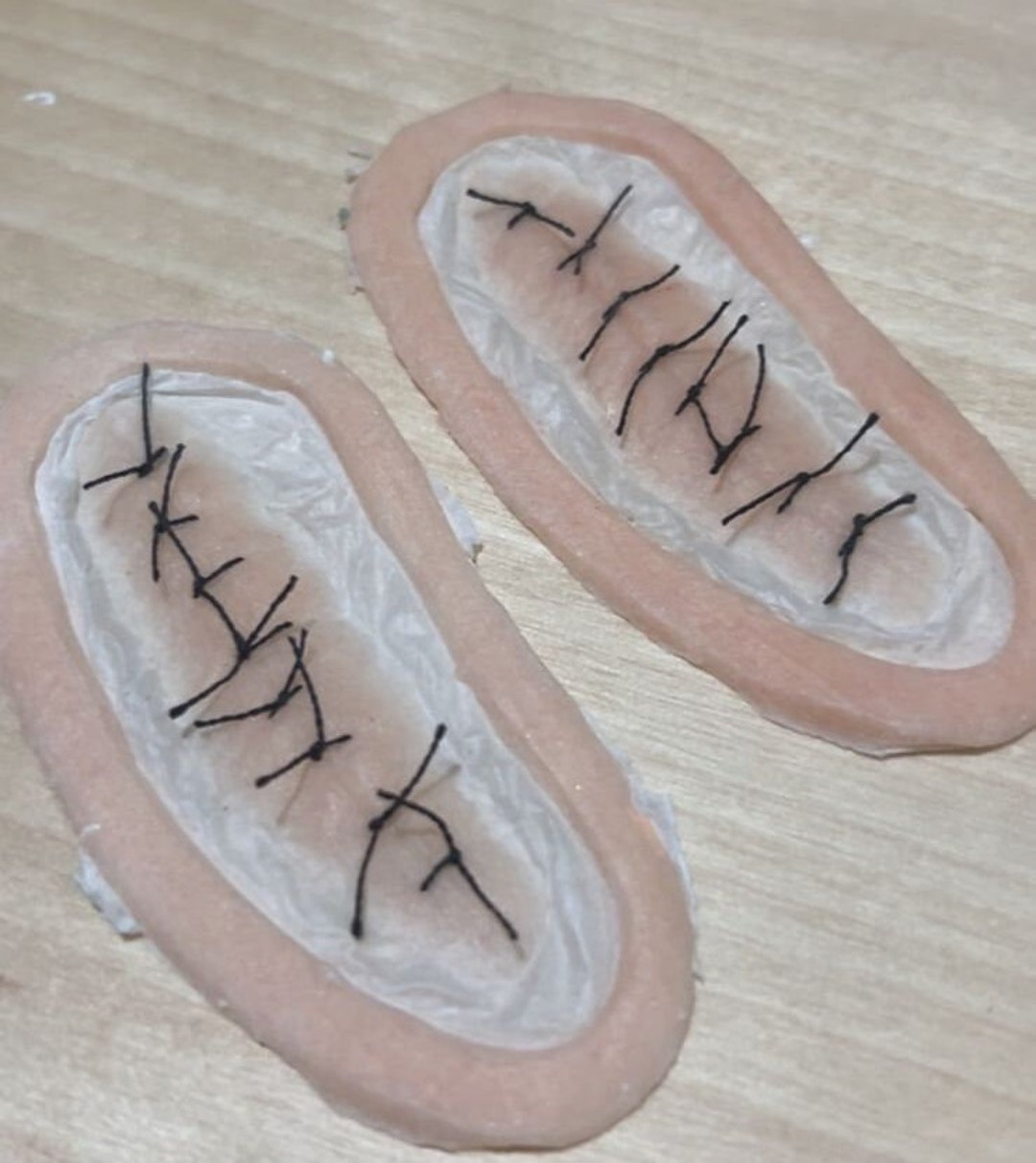 Fake Stitches SFX Open Wound Prosthetic Silicone Stab Wound Fake Wound ...