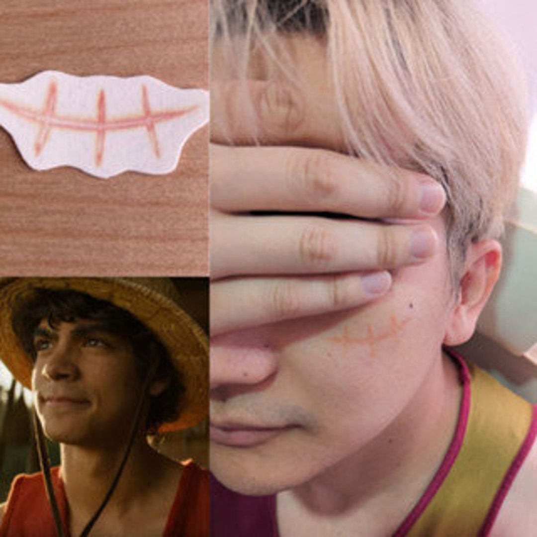 Monkey D Luffy Face Stitch Scar/ Keloid Scar realistic - Etsy
