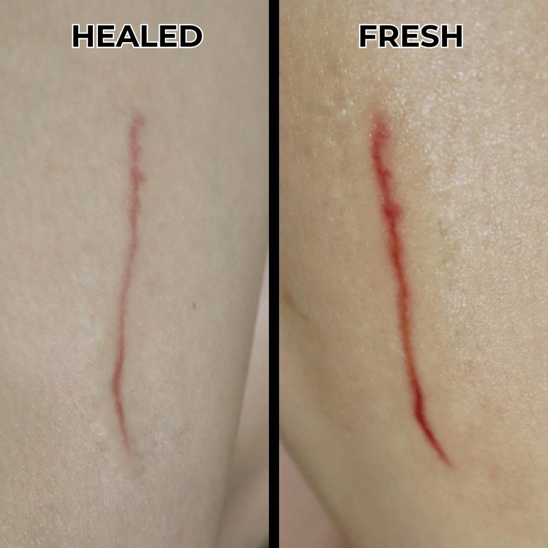 Graze Wound SFX Temporary Tattoo | Halloween Accessory | Hallloween ...