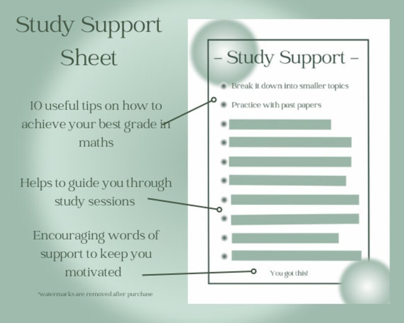 Maths Study Pack, Maths Revision, Study, Revision Planner, Flashcards ...