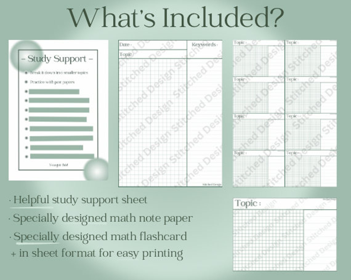 Maths Study Pack, Maths Revision, Study, Revision Planner, Flashcards ...