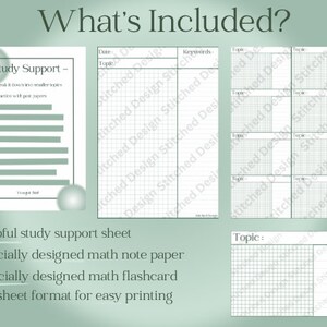 Maths Study Pack, Maths Revision, Study, Revision Planner, Flashcards ...