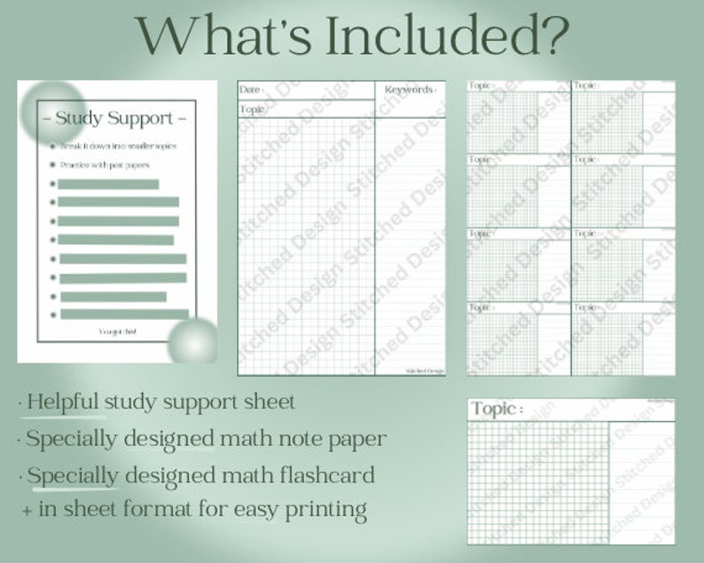 Maths Study Pack, Maths Revision, Study, Revision Planner, Flashcards ...