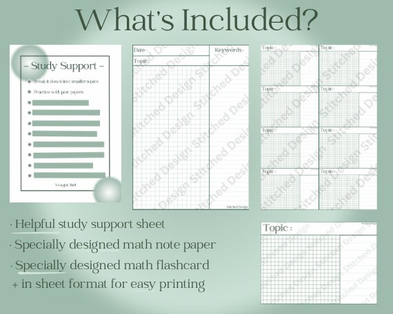 Maths Study Pack, Maths Revision, Study, Revision Planner, Flashcards ...