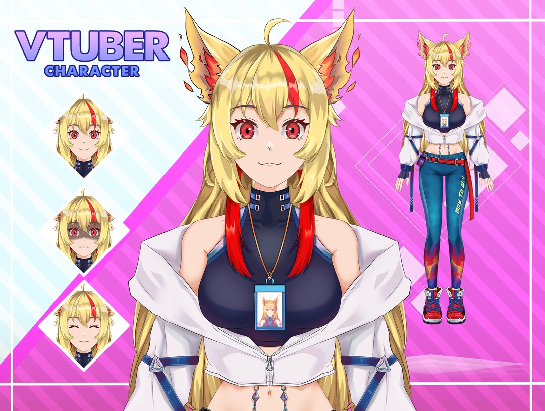 Vtuber Model for Commercial Use Vtuber Commission Live2d - Etsy
